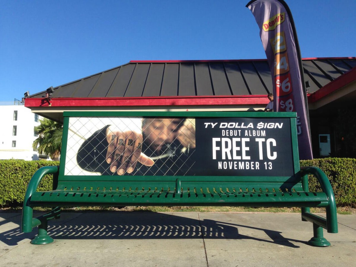 BUS BENCH ADVERTISING 🌟 WILD POSTING